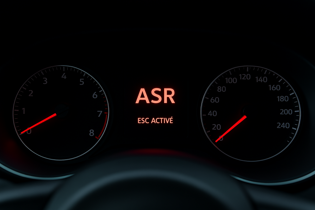 Voyant ASR allumé : signification, causes et solutions